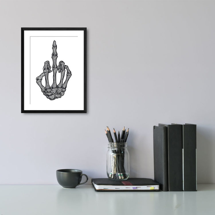 The Middle Finger Print - The Dark Tag