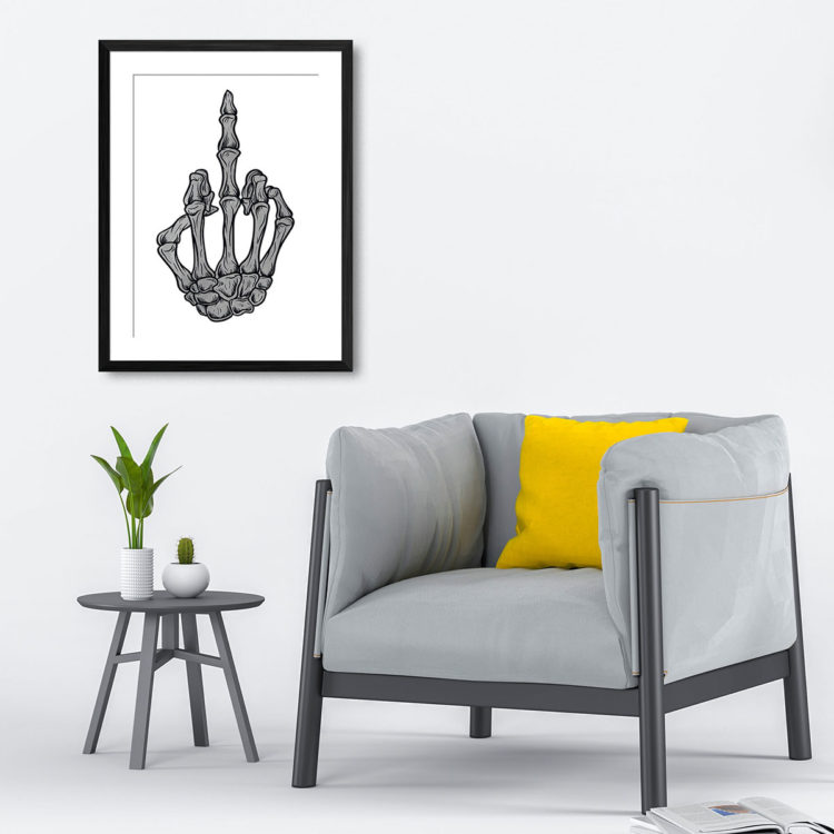 The Middle Finger Print - The Dark Tag